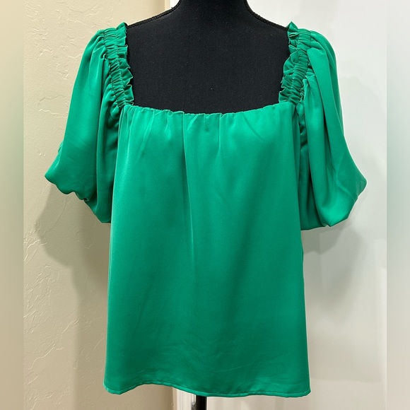 Jade | Tops | Jade Melody Tam Emerald Green Satinlook Too Size Medium ...